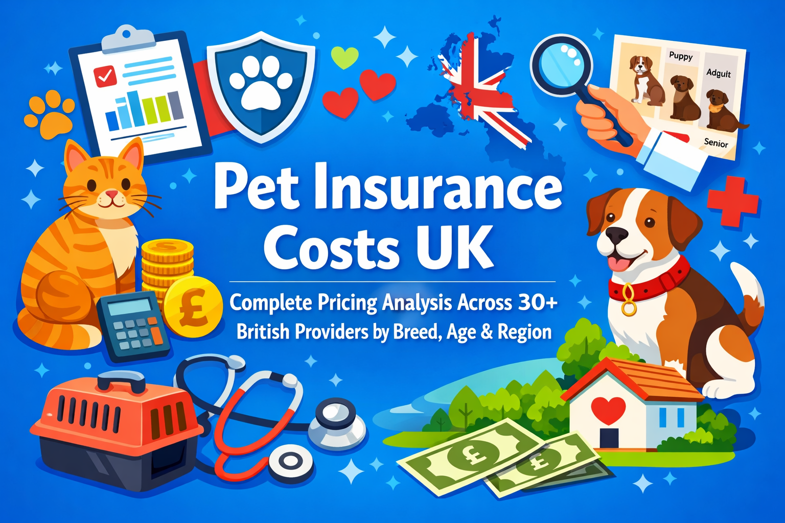 Pet Insurance Costs UK 2025: Prices by Breed, Age & Region